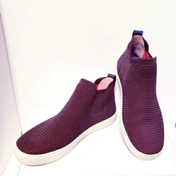 Rothy's | Shoes | Rothys The Chelsea Berry Lattice Fabric High Top ...